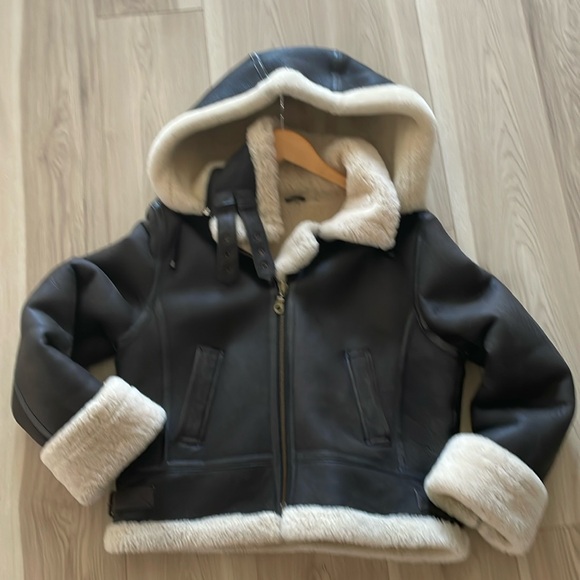 Overland | Jackets & Coats | Overland Sheepskin Leather Bomber Jacket ...